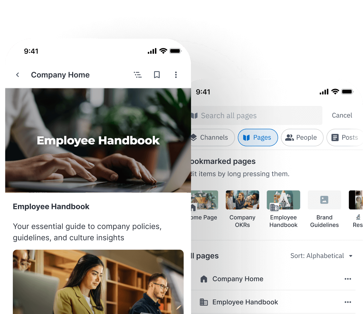 Mobile intranet App | Happeo
