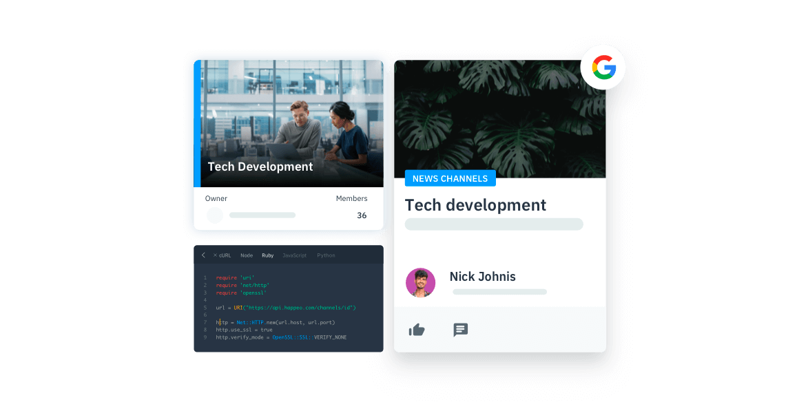Work better with the tools you already use | Happeo intranet